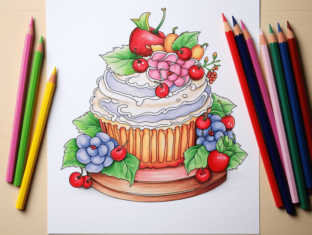 Cake Coloring Pages: Printable Sheets