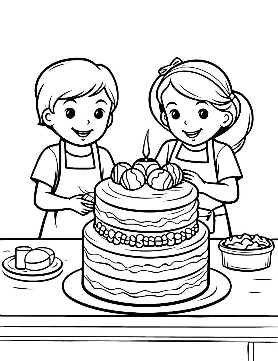 40 Cake Coloring Pages: Free Printable Sheets
