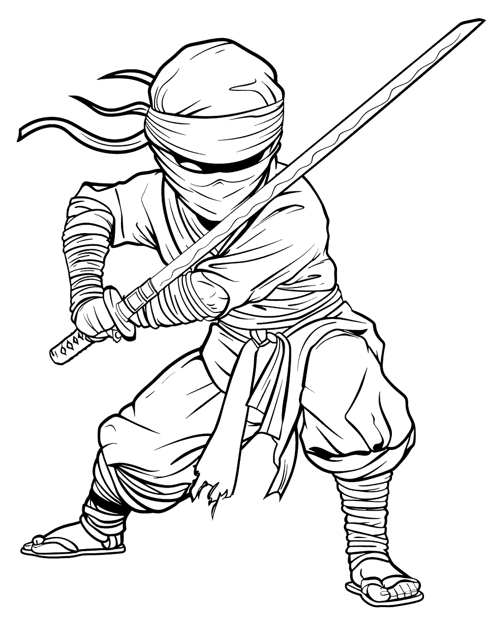 30 Ninja Coloring Pages: Free Printable Sheets