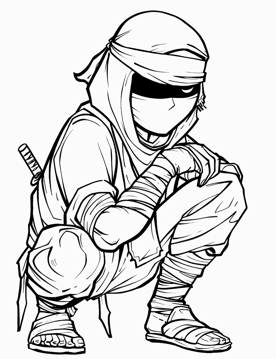 30 Ninja Coloring Pages: Free Printable Sheets