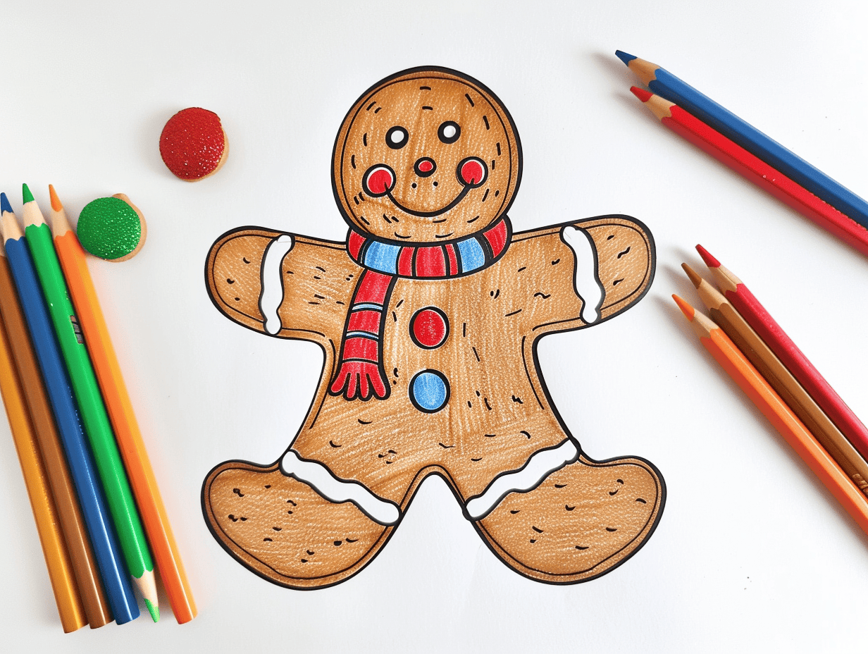 30 Gingerbread Coloring Pages: Free Fun Sheets